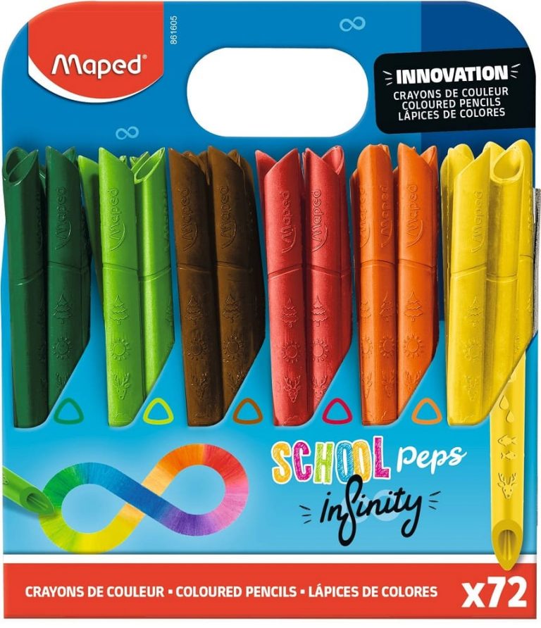 Crayons de couleur Color’Peps Infinity format école – Maped France