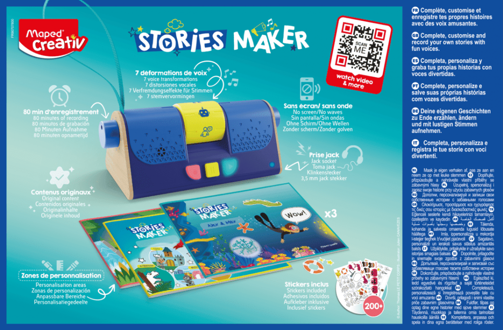Enregistreur d’histoires Stories Maker – Dès 6 ans – Maped France