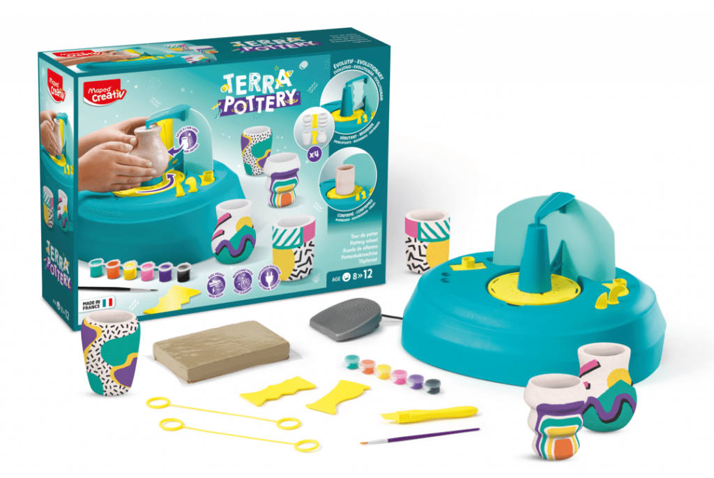 Coffret de poterie enfant Terra Pottery – Dès 8 ans – Maped France