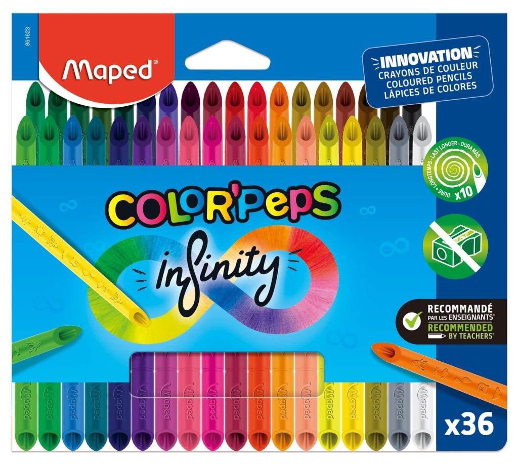 Crayons de couleur Color’Peps Infinity – Maped France
